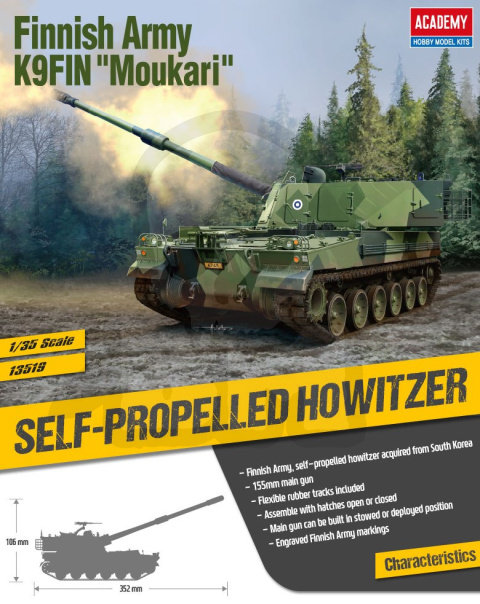 Battle-Models > Academy 13519 Armatohaubica K9FIN Moukari 1:35 polskie ...